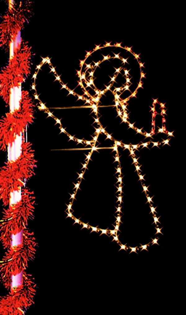 LED Nativity Angel Display | Pole Mounted Decor | MOSCA