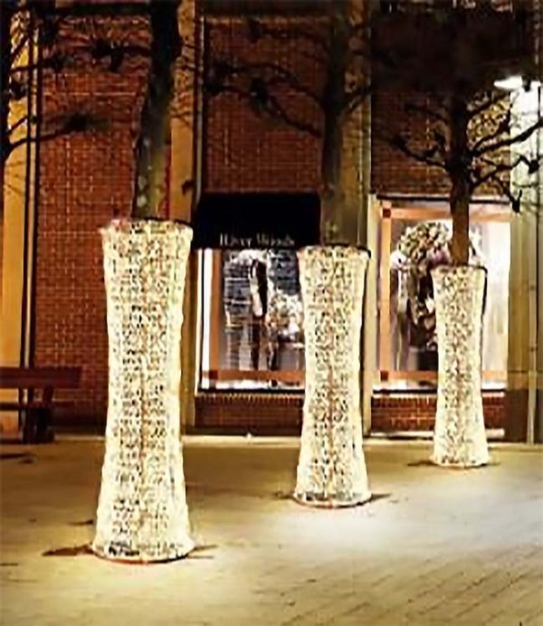 Shimmering Tree Wraps - Commercial Holiday Decorations & Seasonal Banners