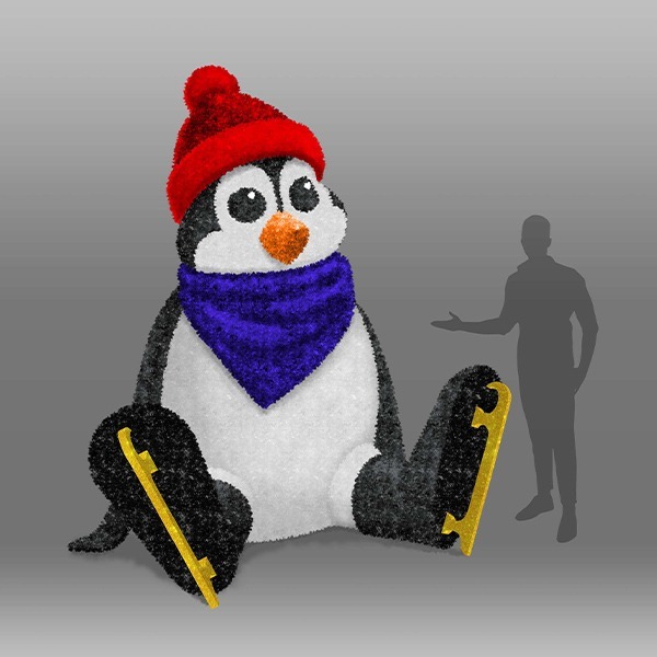 Icy the Penguin - Commercial Holiday Decorations & Seasonal Banners
