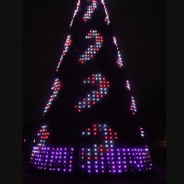 RGB Panel Trees - Commercial Holiday Decorations & Seasonal Banners