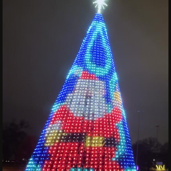 RGB Panel Trees - Commercial Holiday Decorations & Seasonal Banners