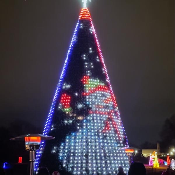 RGB Panel Trees - Commercial Holiday Decorations & Seasonal Banners